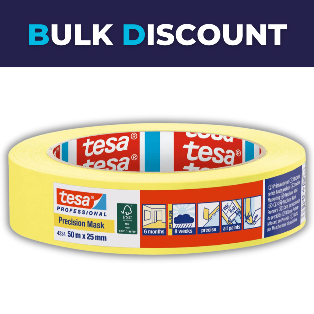 Decorating Supplies Direct - tesa Precision Masking Tape Yellow 25mm x ...