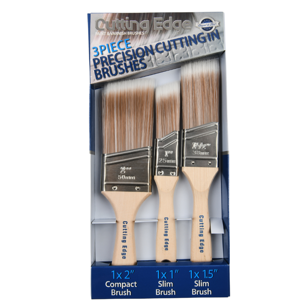 Decorating Supplies Direct - Cutting Edge 3 Piece Angled Paint Brush ...