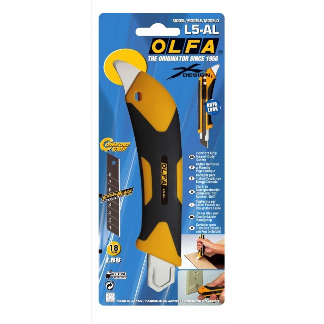 Decorating Supplies Direct - OLFA X-Design Heavy Duty Auto Lock Snap Knife 18mm